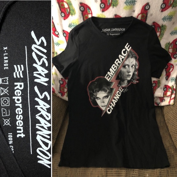 Tops | Susan Sarandon Embrace Change Tshirt | Poshmark